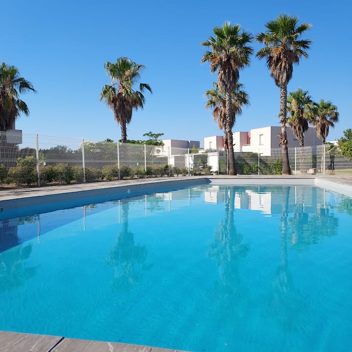 Villa Confortable Climatisée Avec Piscine 300m/mer - Sète