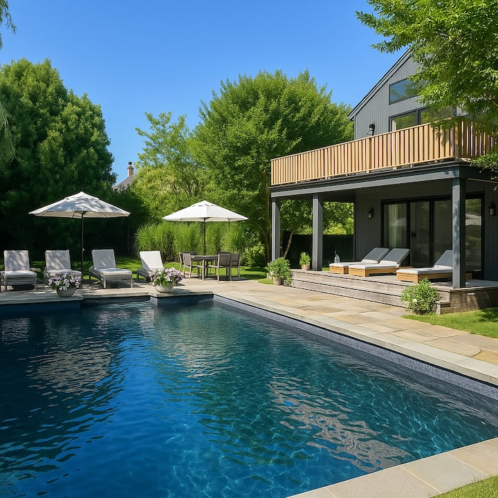 Mtk Designer House With Heated Saltwater Pool - Montauk, NY