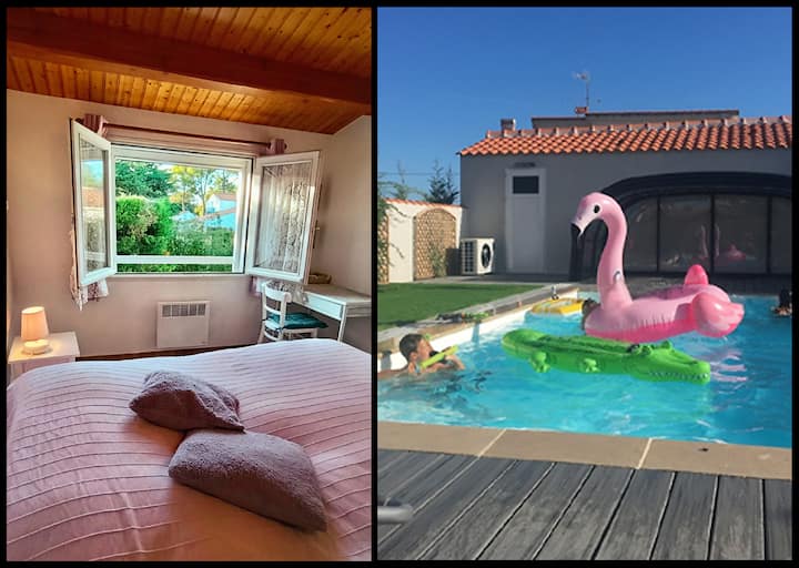 Maison-piscine à L'orée De La Forêt Et De La Mer - Plage de Notre-Dame-de-Monts