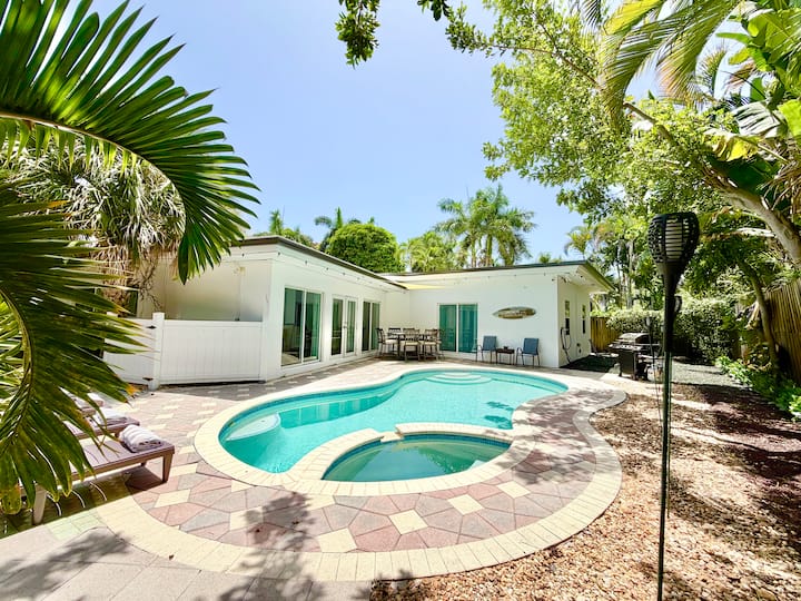 D1-walk 2 Beach/downtown/heated Pool/spa/bbq - Fort Lauderdale