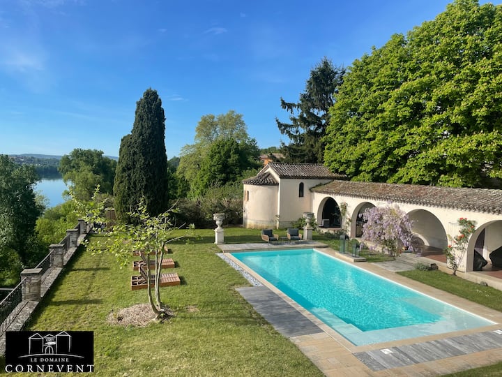 Domaine Cornevent Lyon-parc-piscine-scandinave - Givors