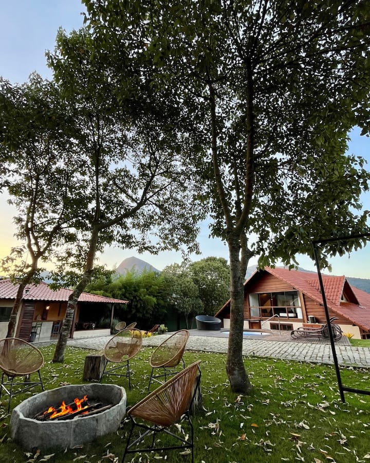 Casa 4 Mbv - Piscina, Sauna E Quadra De Areia - Teresópolis