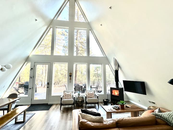 Röra Haus - A Modern, Mountain A-frame With Sauna - Garden Valley, ID