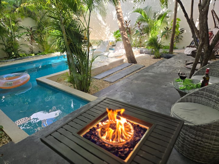 Casa Quebec-private Pool/4 Bikes/pit/grill - Tulum