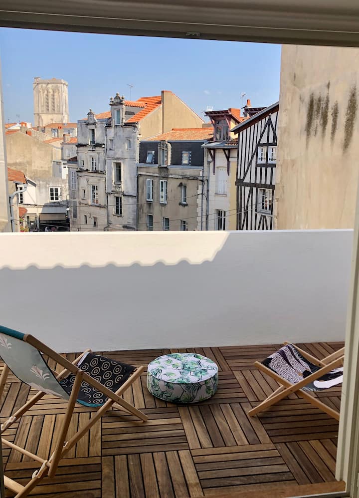 Hyper Centre T1 Bis Avec Terrasse - La Rochelle