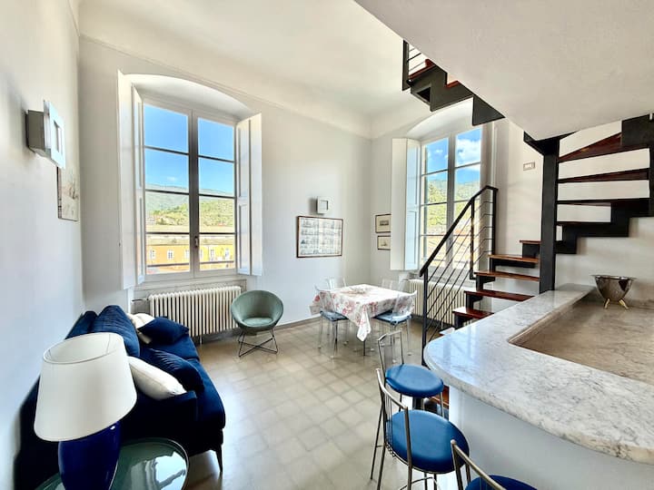 Cavour Penthouse Avec Terrasse Panoramique - Levanto