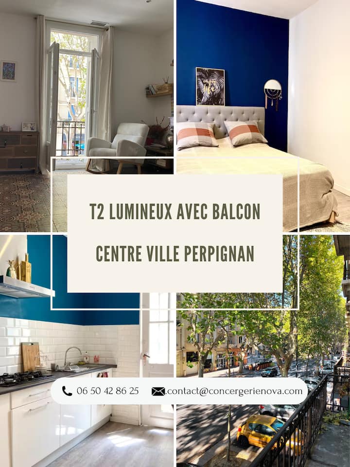 T2 Lumineux Avec Balcon – Cœur De Perpignan - Perpignan