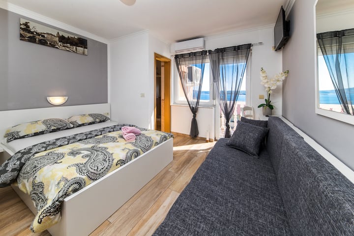 Guest House Berto - Double Room 7 With Sea View - Crikvenica