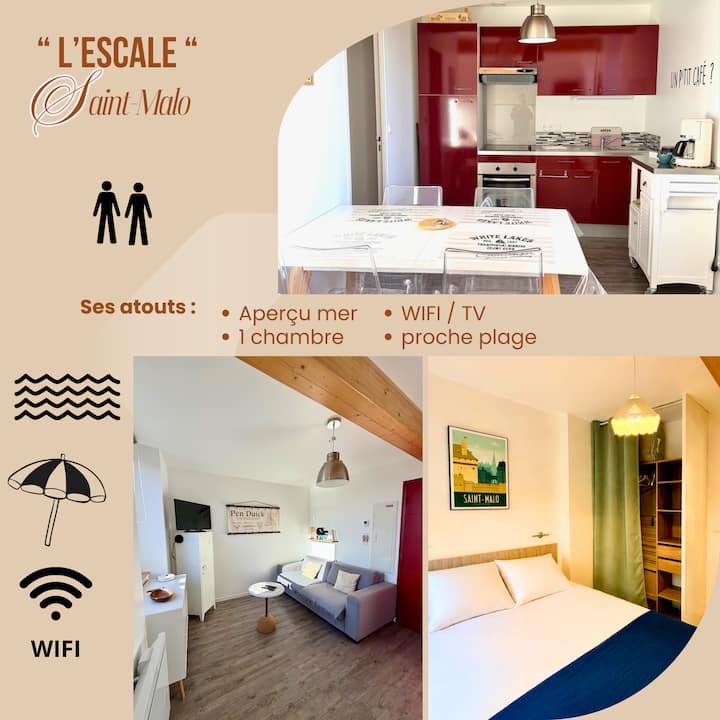 L'escale - Tout Confort - Centre Ville - Wifi - Saint-Malo