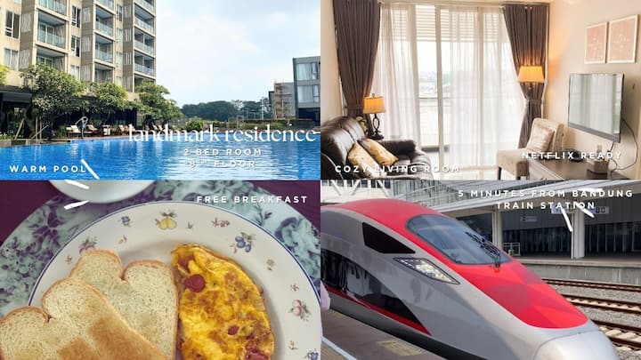 Landmark Residence - Free Breakfast -Netflix Ready - Bandung