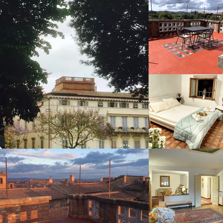 Elegant Flat+ Rooftop 450mt From Piazza Del Campo - Siena