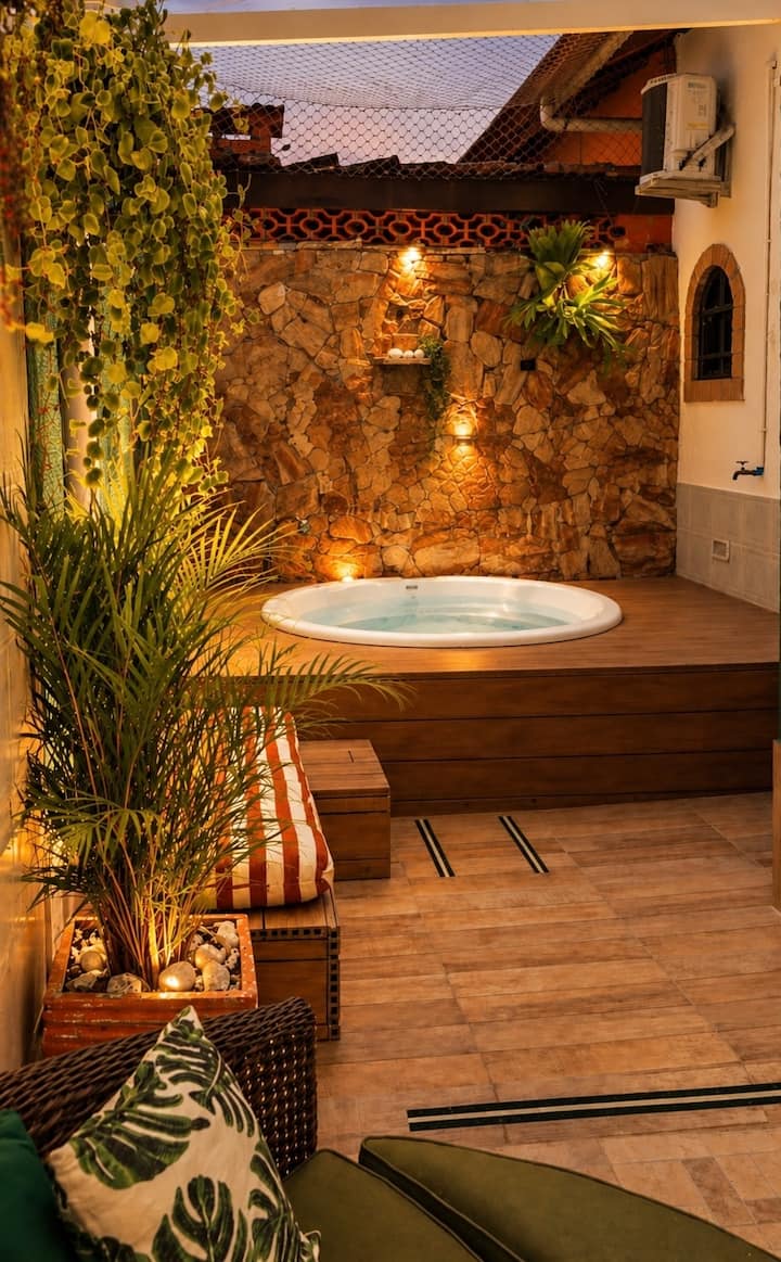 Jacuzzi Privativa Aquecida - 4min Da Praia - A/c - Bertioga