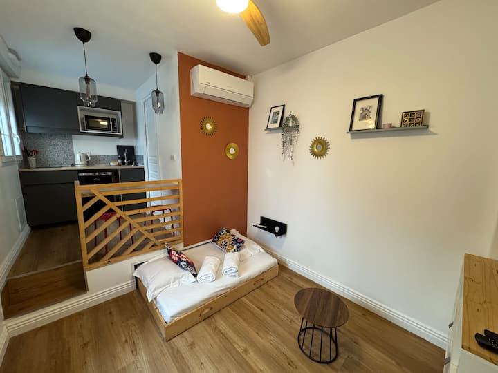 Charmant Studio Climatisé Situées Métro Garibaldi - Zoo de Lyon