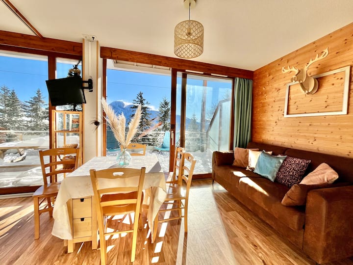 ❤️Super Vue❤️😍aux Pieds Des Pistes ⛷Terasse Sud🎿 - Chamrousse