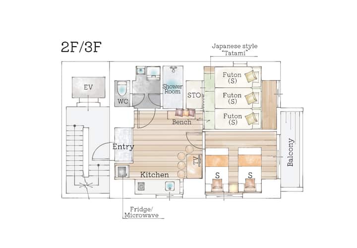【Gamadas Bld】keikyukamata 5min|2br45㎡|1unit/floor - 川崎市
