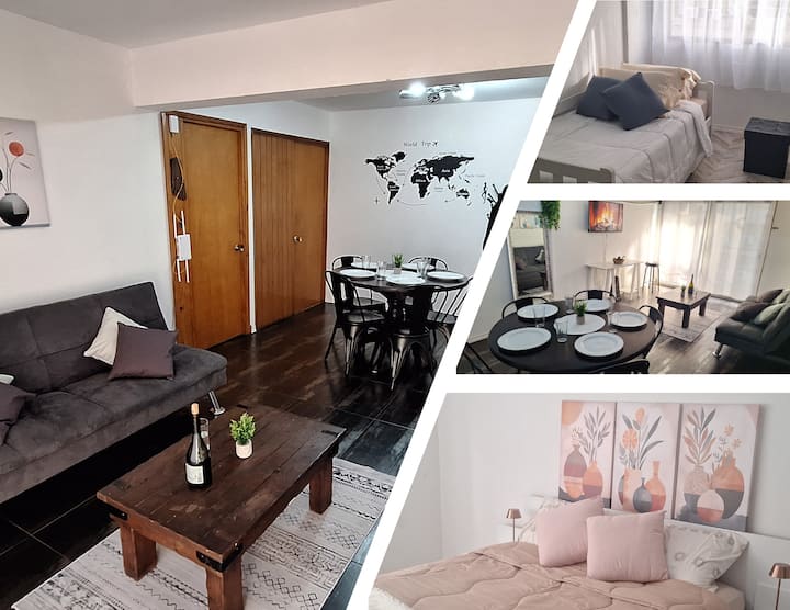 Centric Loc | Sleeps 5 | Balcony | High-speed Wifi - Montevideo