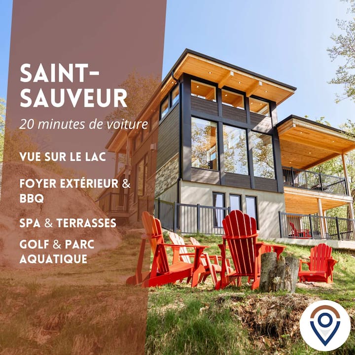 Le Zen Belvédère - Relax W/ Spa - Saint-Sauveur