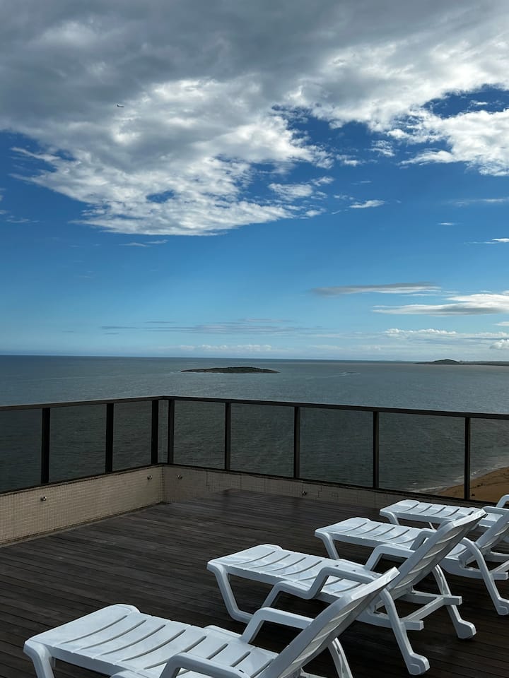 Apt Com Linda Vista Do Mar E Completo! - Vila Velha