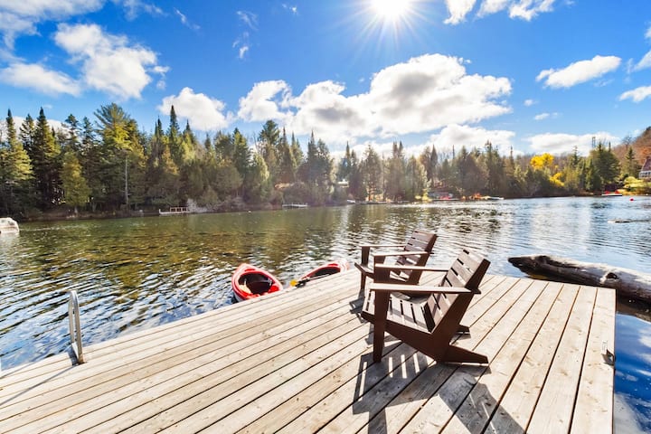 3bed/2bath/jacuzzi Family Lakeside Cottage - Laurentides