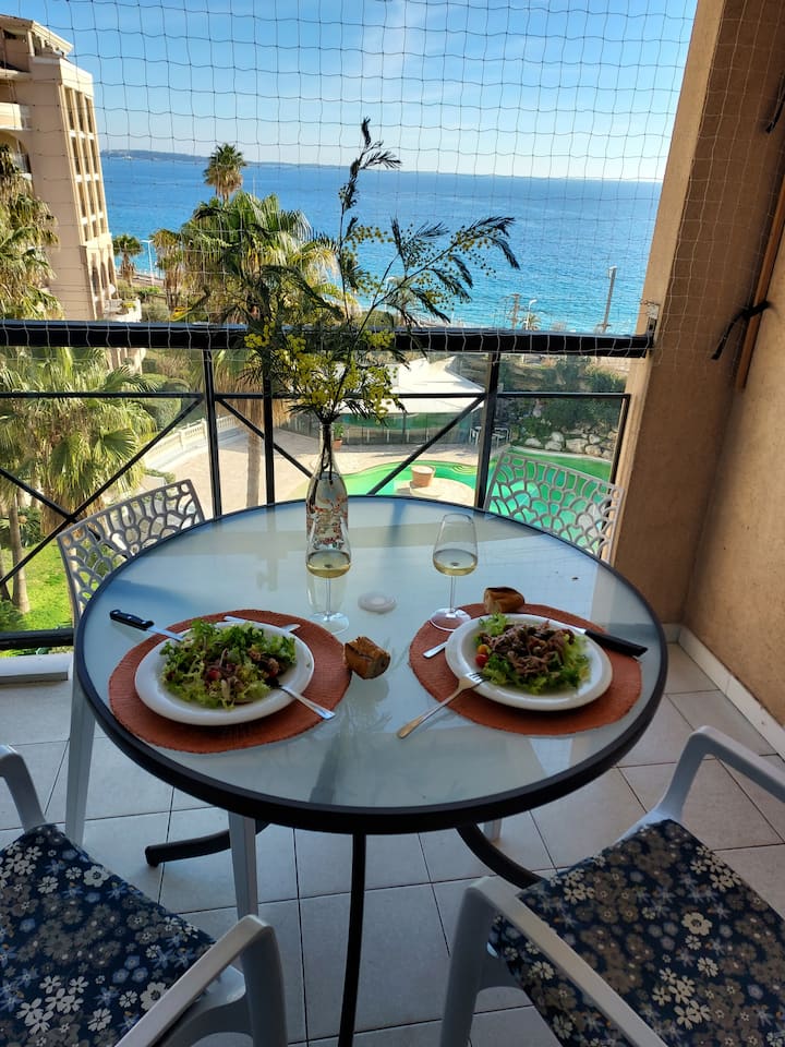 Logement Entier 2 Pièces, Vue Mer, Parking - Cannes