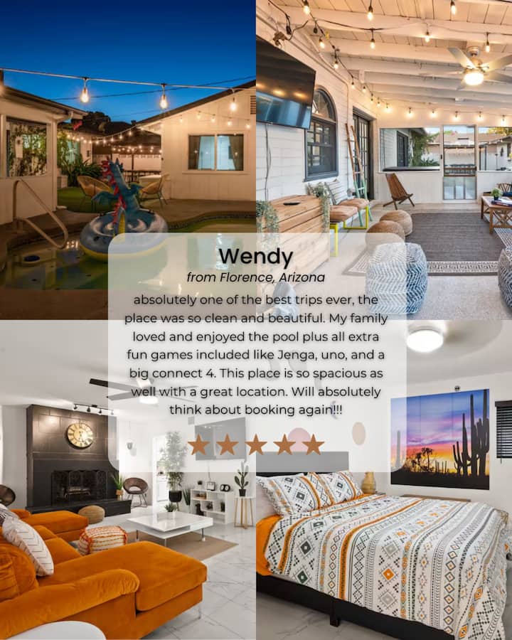Oak Scottsdale · Boho Scottsdale Oasis Getaway|pool|zenroom - Tempe, AZ