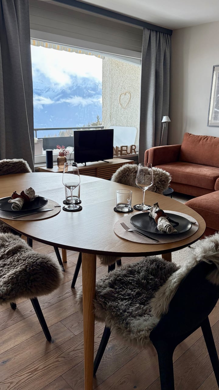 Charmant Nid Douillet Avec Panorama Exceptionnel - Crans-Montana