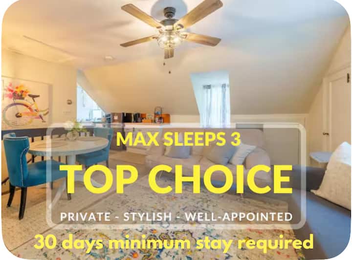 5⭐️private⭐️prime Location, Cozy, Princeton Loft Apt - Somerset County, NJ