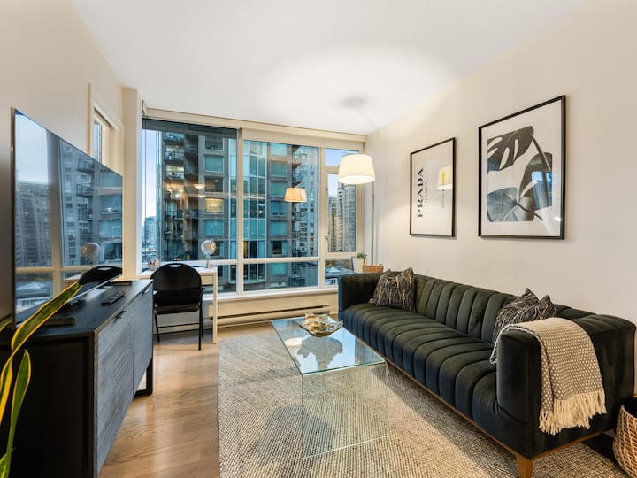 Yaletown 1 Bed Sanctuary W Parking/gym 90 Day Min) - Vancouver