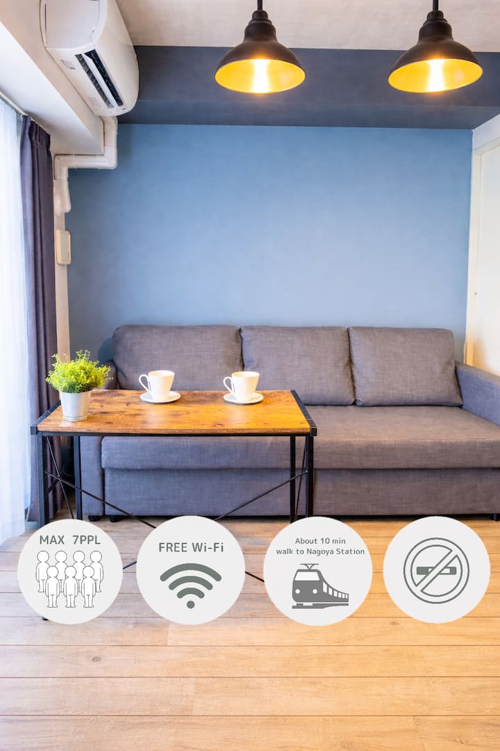 名古屋駅 | 大人数向け｜2部屋貸切  |  バス,トイレ2つ |  観光や長期滞在に最適 |C-1 - Nagoya