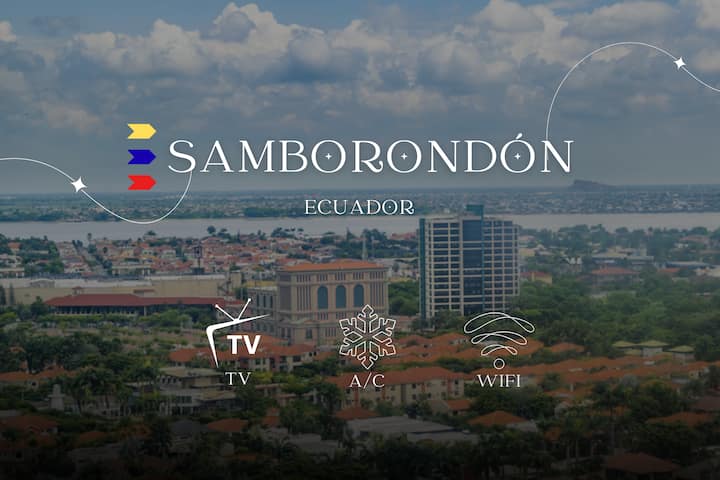 Apt+kitchen+wifi+jacuzzi+tv+laundry @Samborondón - Ecuador