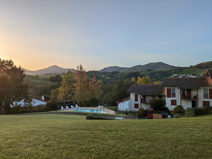 T3 Proche D'espelette Dans Domaine Avec Piscine - Espelette