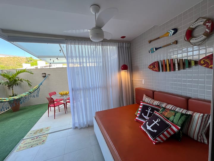 Apgarden/wifi/ar/pisc/ Saun/churrasqueira/beiramar - Arraial do Cabo