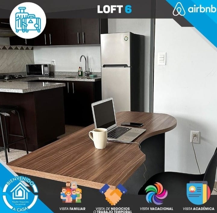Loft 6, Casa Esmeralda, Todos Los Servicios. - Colima