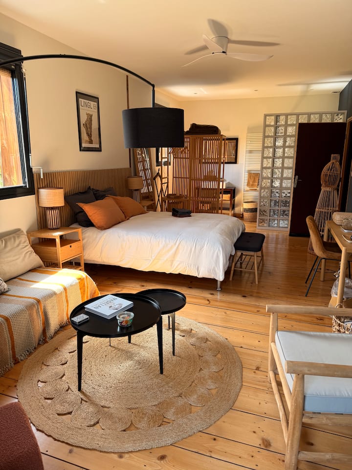 Chambre 30m2/petit-dejeuner/terrasse/piscine - Beaune