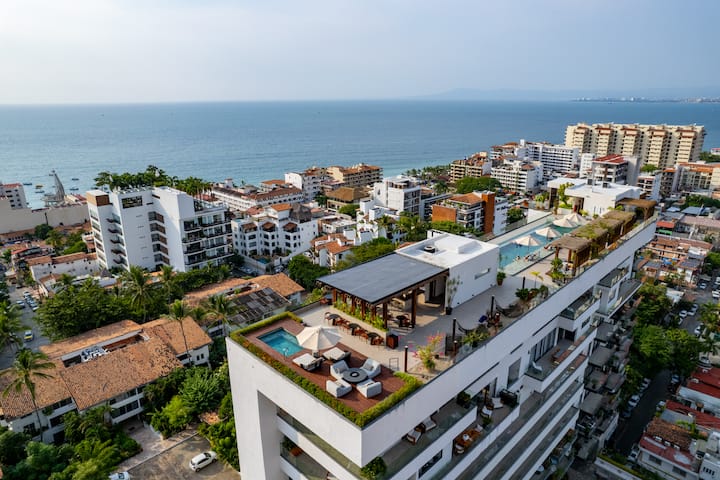 105º Sail View. Rooftop Pool And Jacuzzi. - Puerto Vallarta