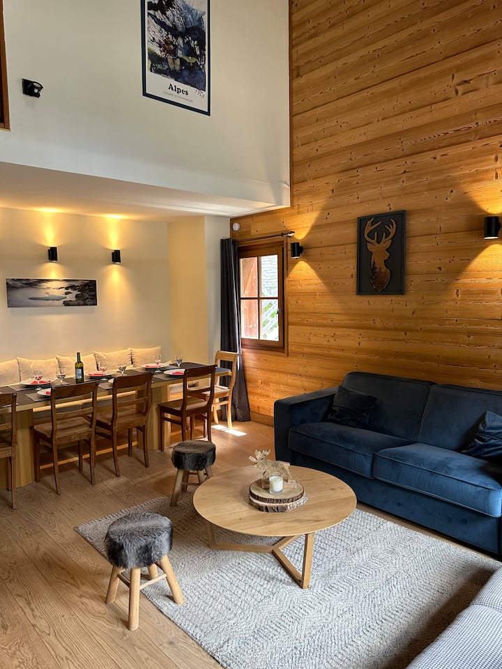 Superbe Appt-chalet Terrasse Standing Rénové - Tignes