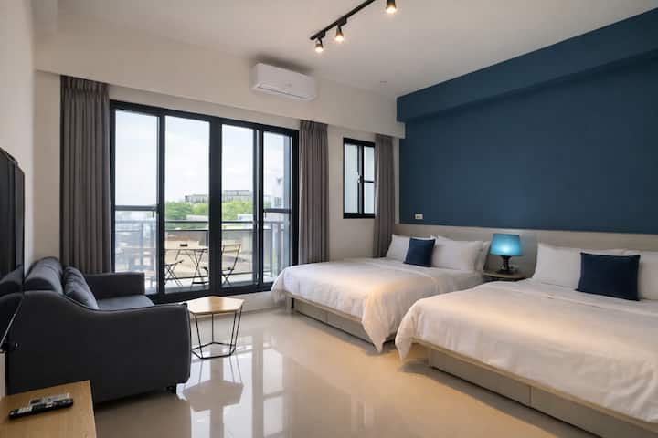 &安農1號旅店-204四人房（獨立衛浴帶浴缸,房內獨立陽台） - 蘇澳鎮