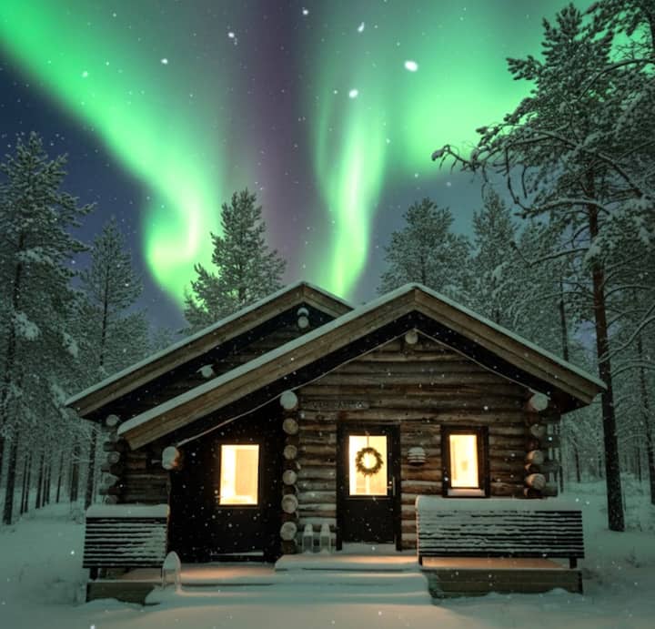 Tunnelmallinen Vasa Kelomökki Pyhällä - 