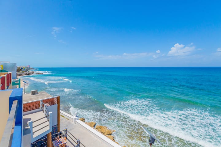Oceanfront Condo  2 Suites  Walk To Playa Norte And Downtown - Isla Mujeres