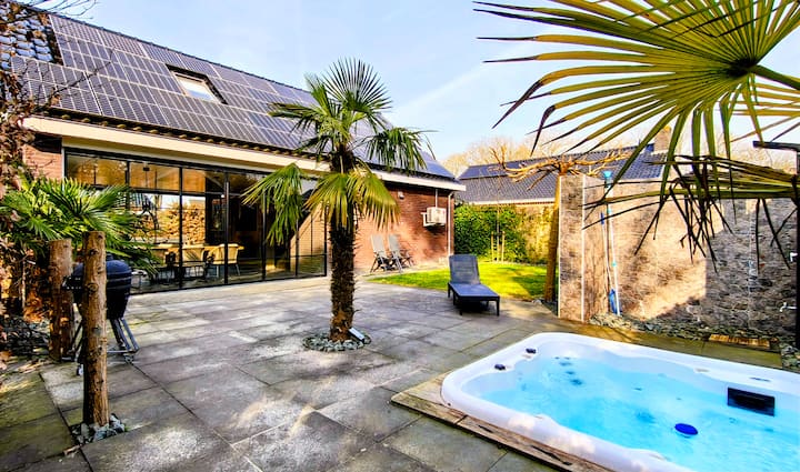 Modern Luxe Bos Huis Met Tuinkamer, Bar & Jacuzzi - Pays-Bas