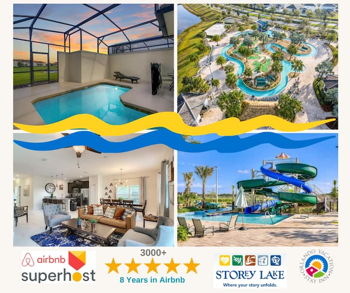 3065 - 5br W/ Pool | 10min Disney | 2 Water Parks - Orlando