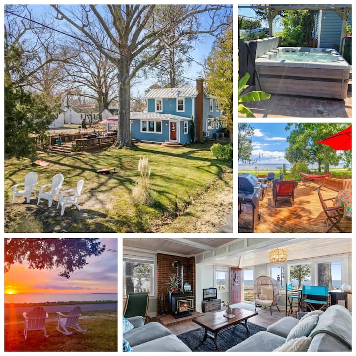 Sunrise Waterfront Potomac Beach Haus - Colonial Beach, VA