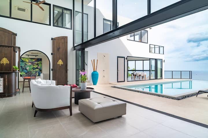 High Quality 180° Sea View Villa - Mareva - Koh Samui