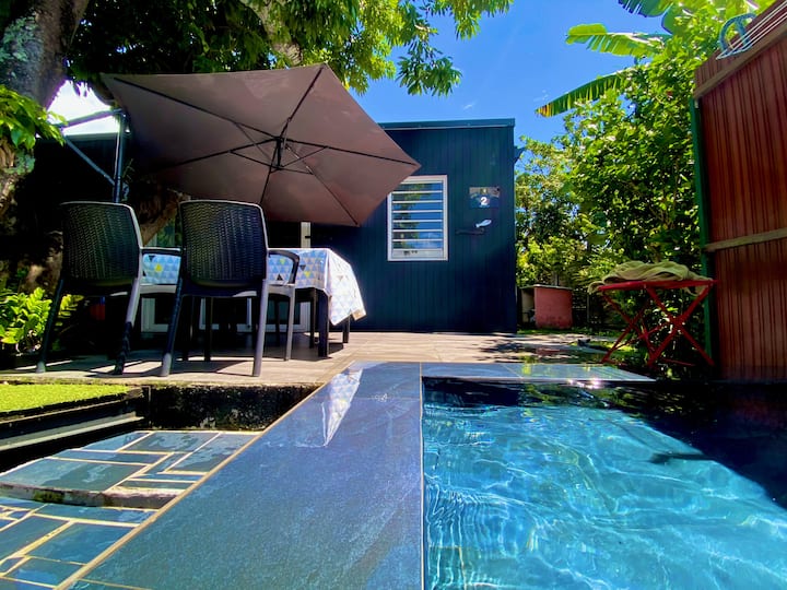 Tiny House, Piscine, Près De La Plage Vaiava - French Polynesia