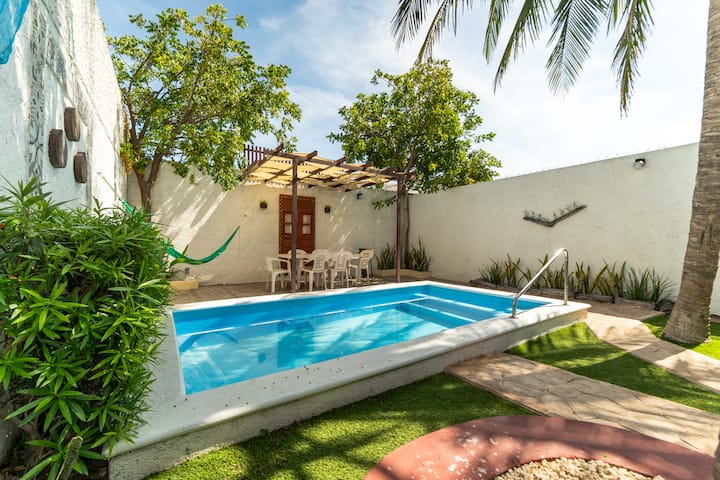 Casa Con Alberca A  30mtr De La Playa En Progreso. - Yucatán