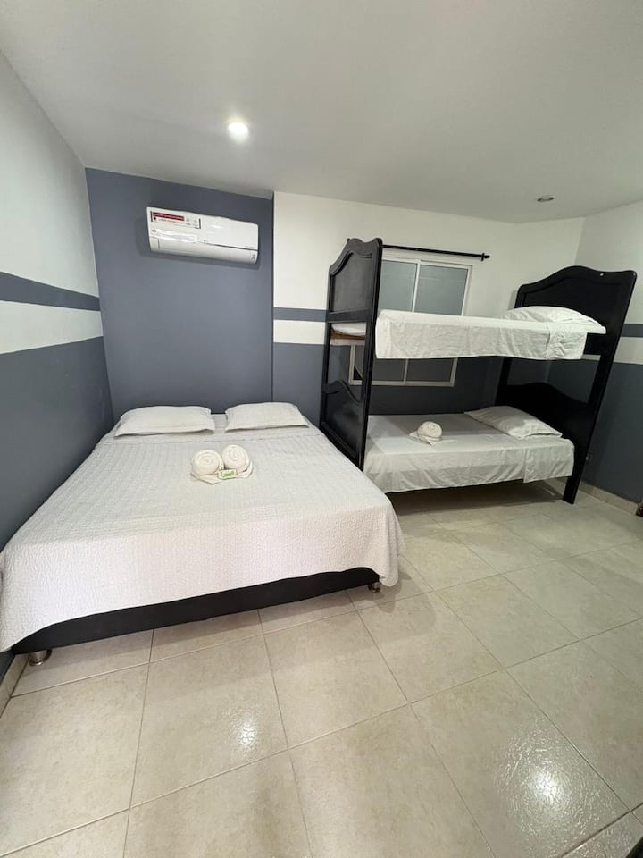 Aparta-estudio Familiar 4 Huéspedes - San Andrés