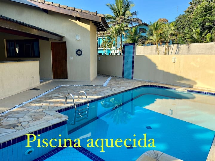 Paraíso - Casa Térrea Com Piscina Aquecida - Bertioga