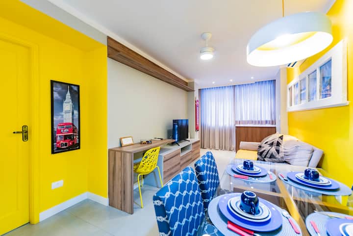 Apê Maravilhoso / Cama Queen /  5 Min Da Praia. - Santos, Brasil