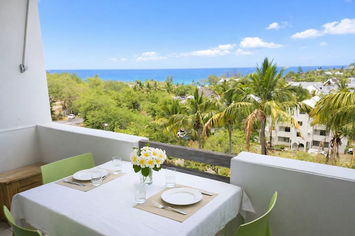 Appt "Seaview" 2 éToiles Vue Mer 5min Plage Boucan - Saint-Gilles les Bains