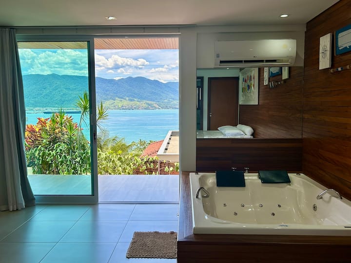 Chalé 1 Maravilhoso Com Hidro Prx Praia Vista/mar - Ilhabela